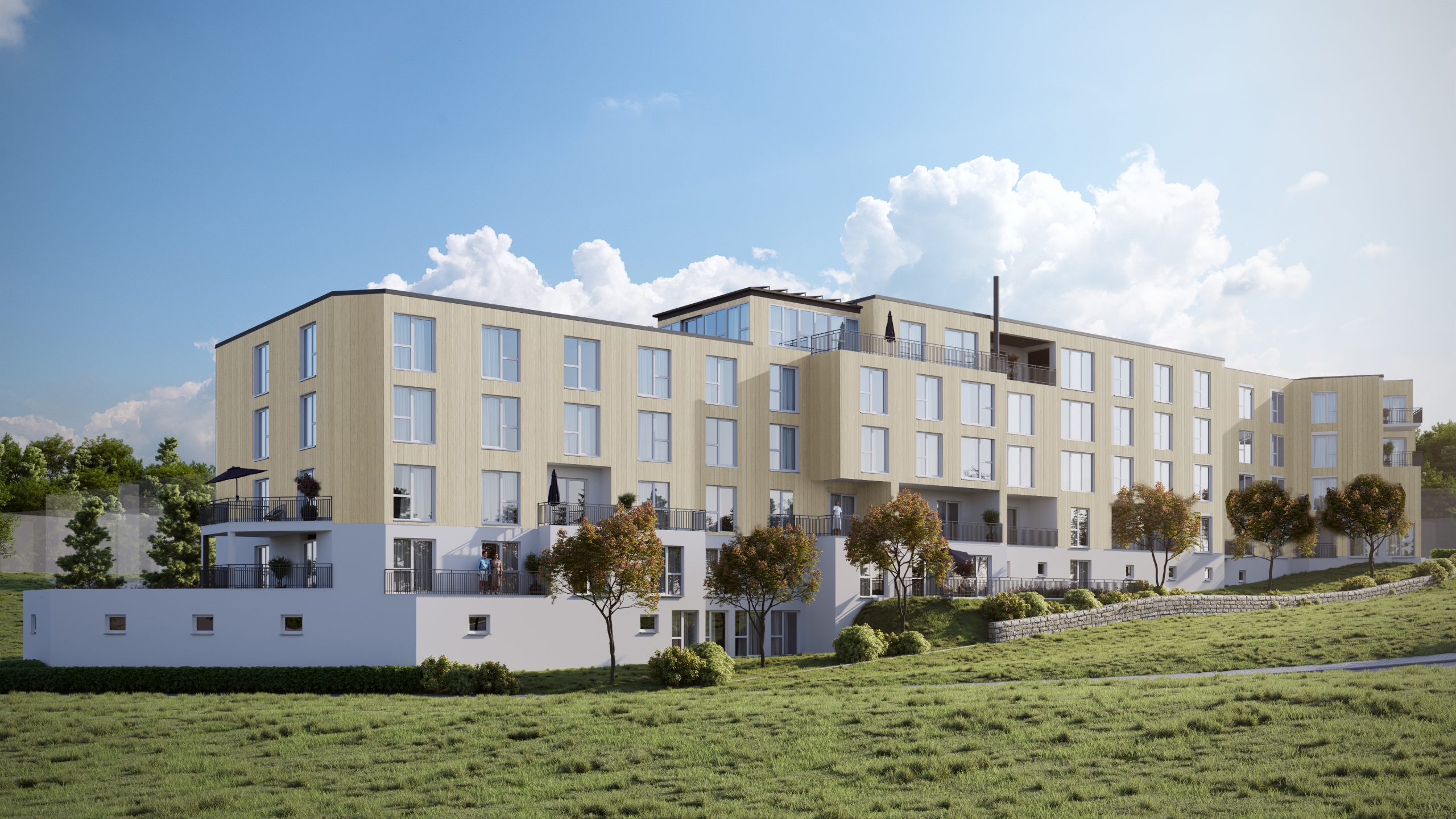 Außen Staging: virtuelles Staging von Außenbildern